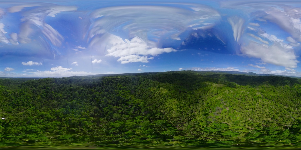 Rainforest in the Philippines. 360-Degree view. 8k Video. 360º Video ...