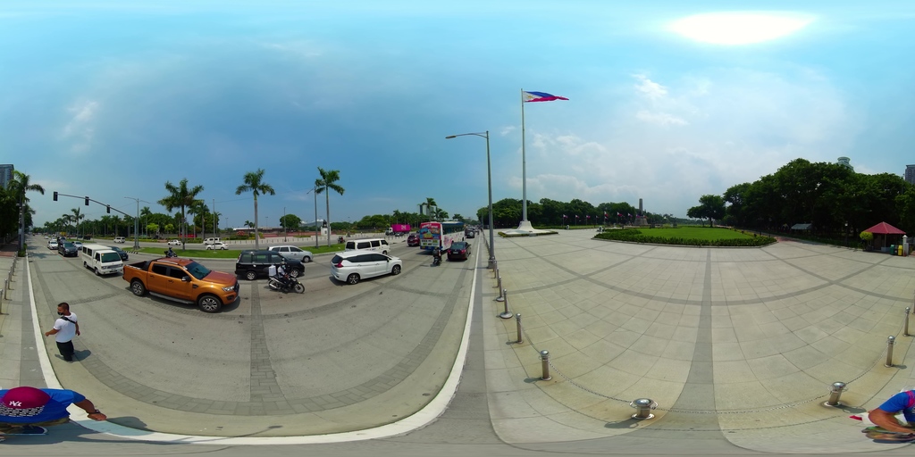 Traffic on the streets of Manila. Philippines. 360-Degree view. 8k ...