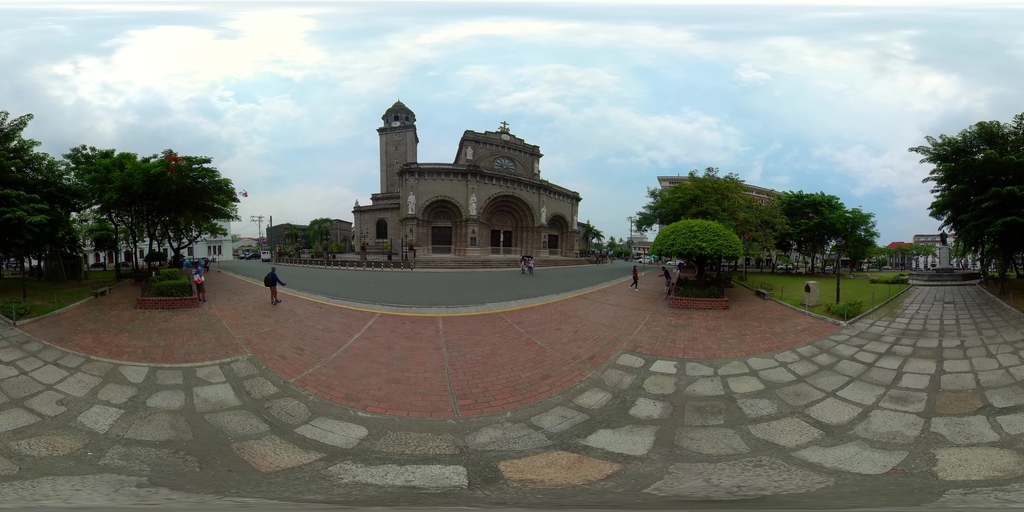 Manila Cathedral, Intramuros, Manila, Philippines.360-Degree view 360º ...