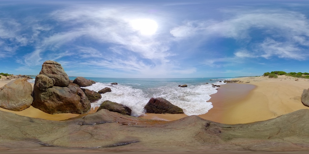 Beautiful beach in Sri Lanka. 360 panorama VR. 360º Video | 360Cities