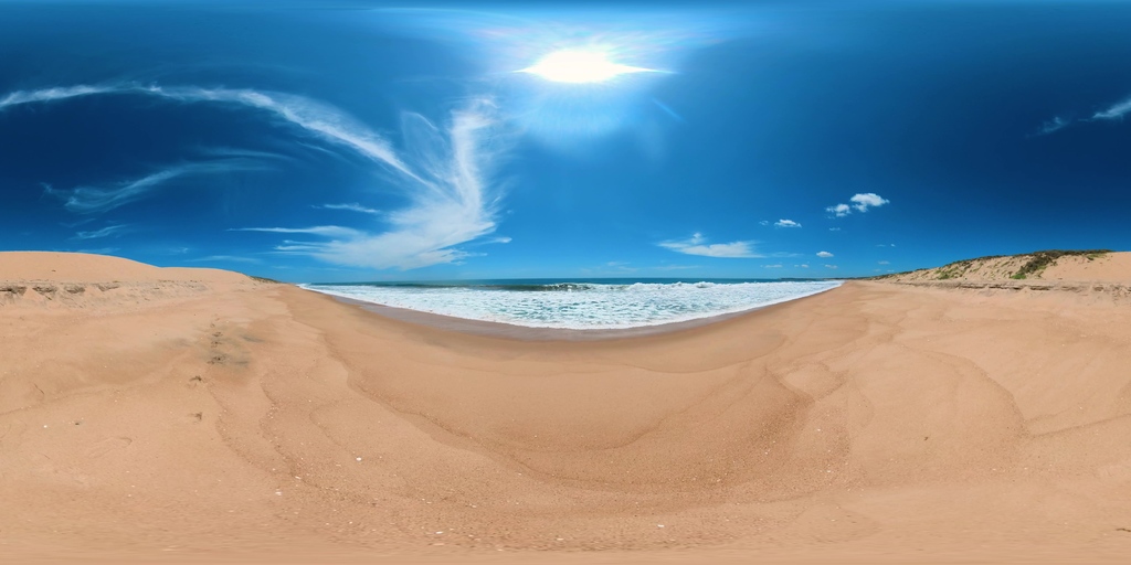 Tropical sandy beach in Sri Lanka.Panama Beach. 360 panorama VR. 5.7k ...