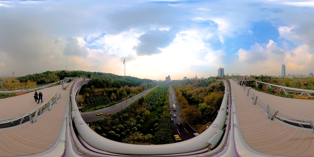 360 Time lapse from Tabiat Bridge in tehran 360º Video | 360Cities